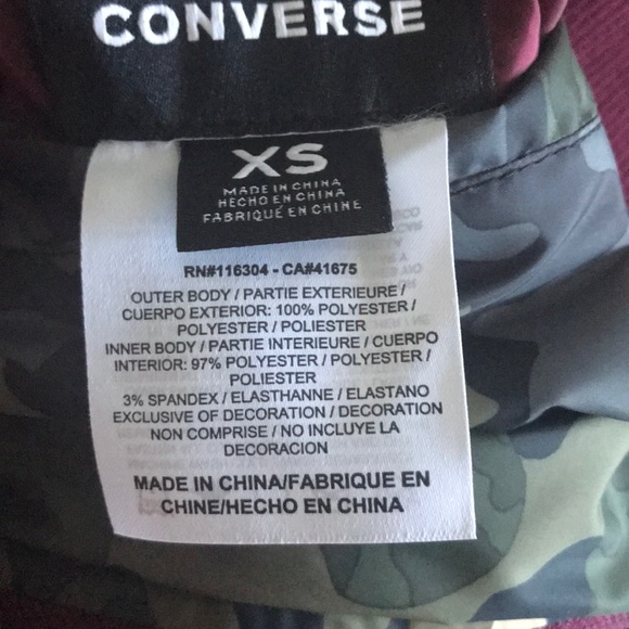 Converse | Jackets & Coats | Nwt Converse Reversible Oversized Jacket W ...